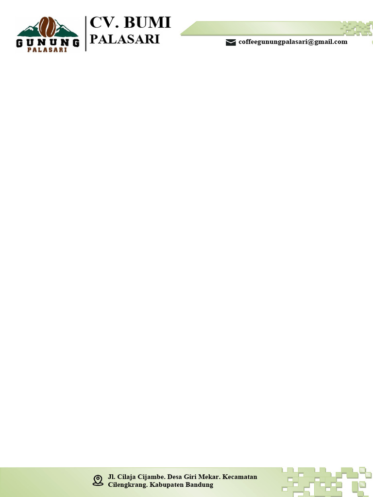 Kop Surat CV Bumi Palasari | PDF