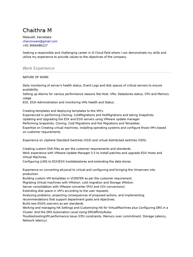 Chaithra M | PDF | Virtual Machine | Virtualization