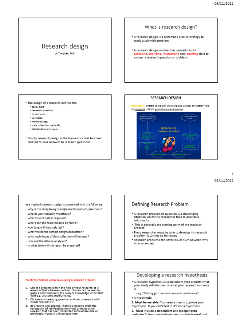 Research Design | PDF | Experiment | Design Of Experiments Research Design | PDF | Experiment | Design Of Experiments