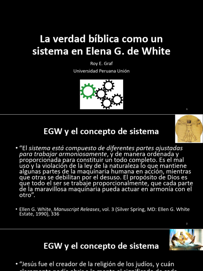 3 - La Verdad Bíblica Como Un Sistema en EGW | PDF | Cristo (título ...