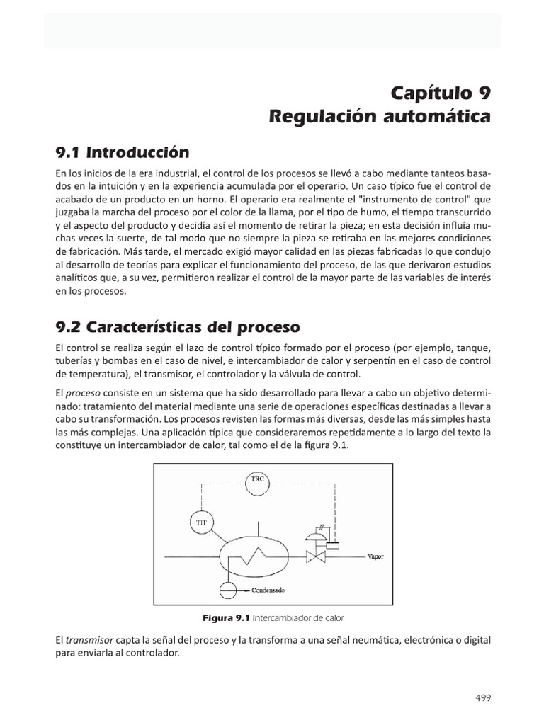 Capítulo 9 Regulación Automática | PDF | Agua | Resistencia Eléctrica y Conductancia