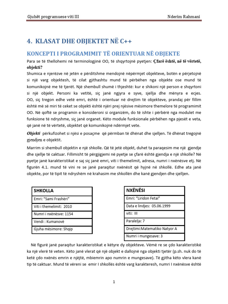 Programim Viti III | PDF