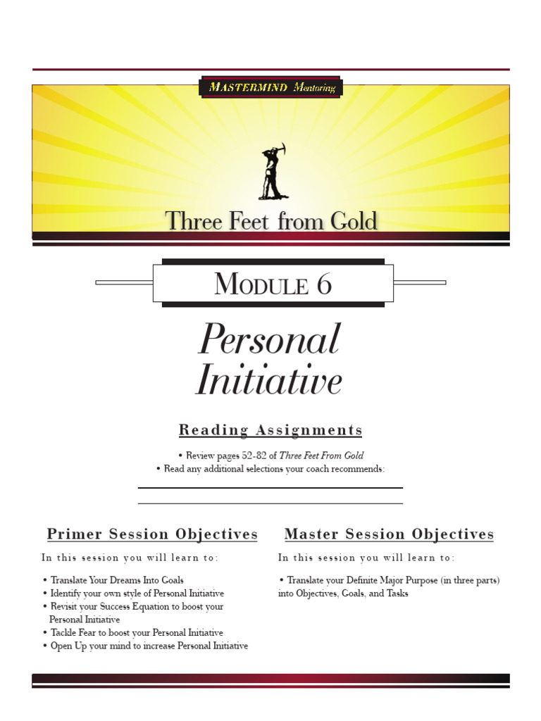 Personal Initiative: Three Feet From Gold | Download Free PDF | Thomas ...