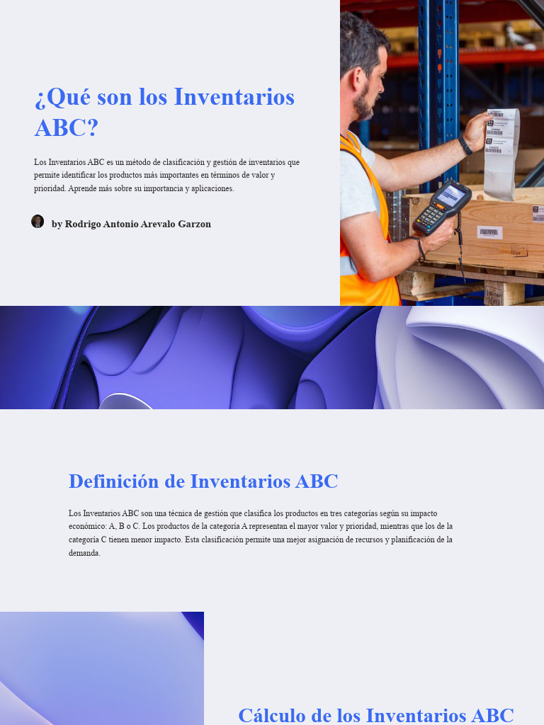 Que Son Los Inventarios ABC | PDF | Inventario | Logística