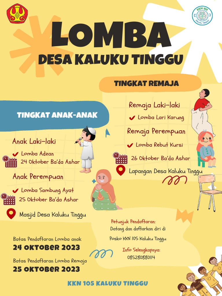 Contoh Desain Pamflet Lomba | PDF