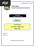 G12 LFSC (QP) DNA Code of life topic test | PDF | Dna | Rna