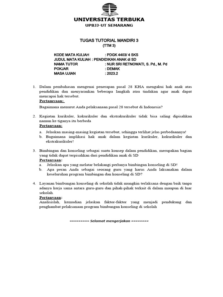 TTM 3 Penelitian Tindakan Kelas | PDF | Kesehatan Holistik