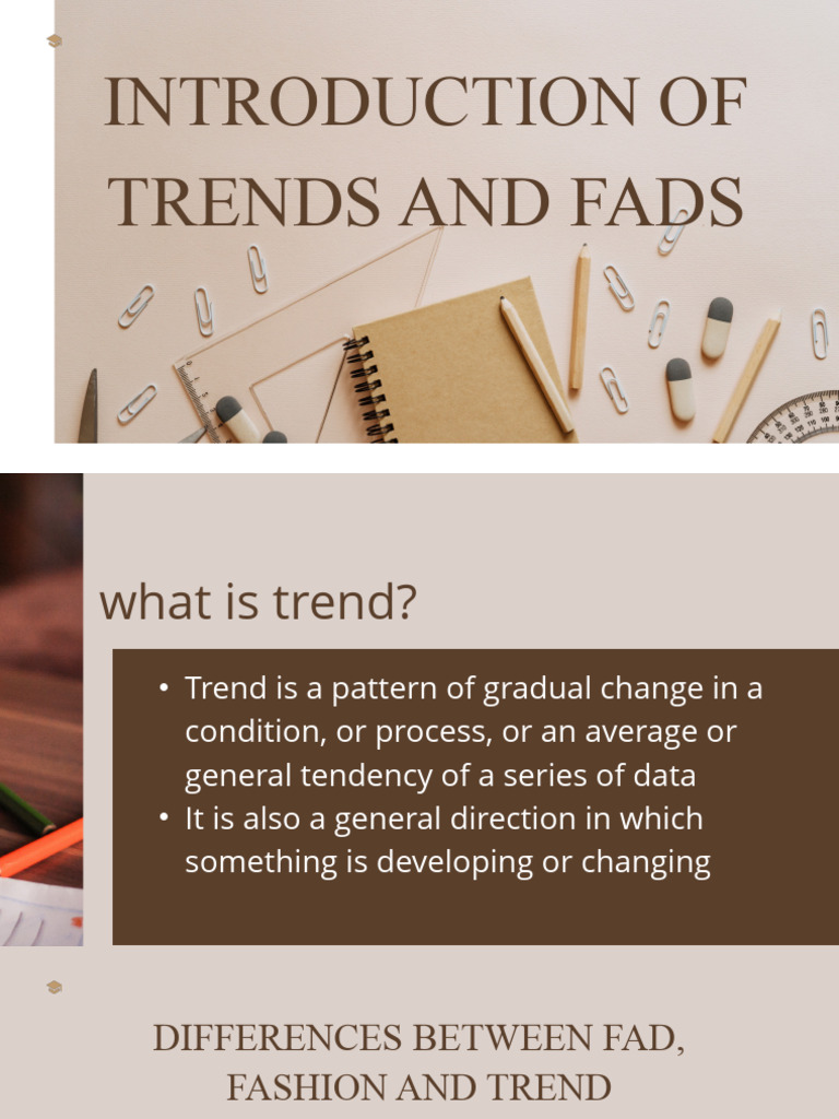 Trends Vs Fads | PDF | Career & Growth