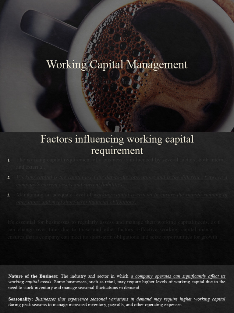 Module 4 - Working Capital Management | PDF | Working Capital | Inventory