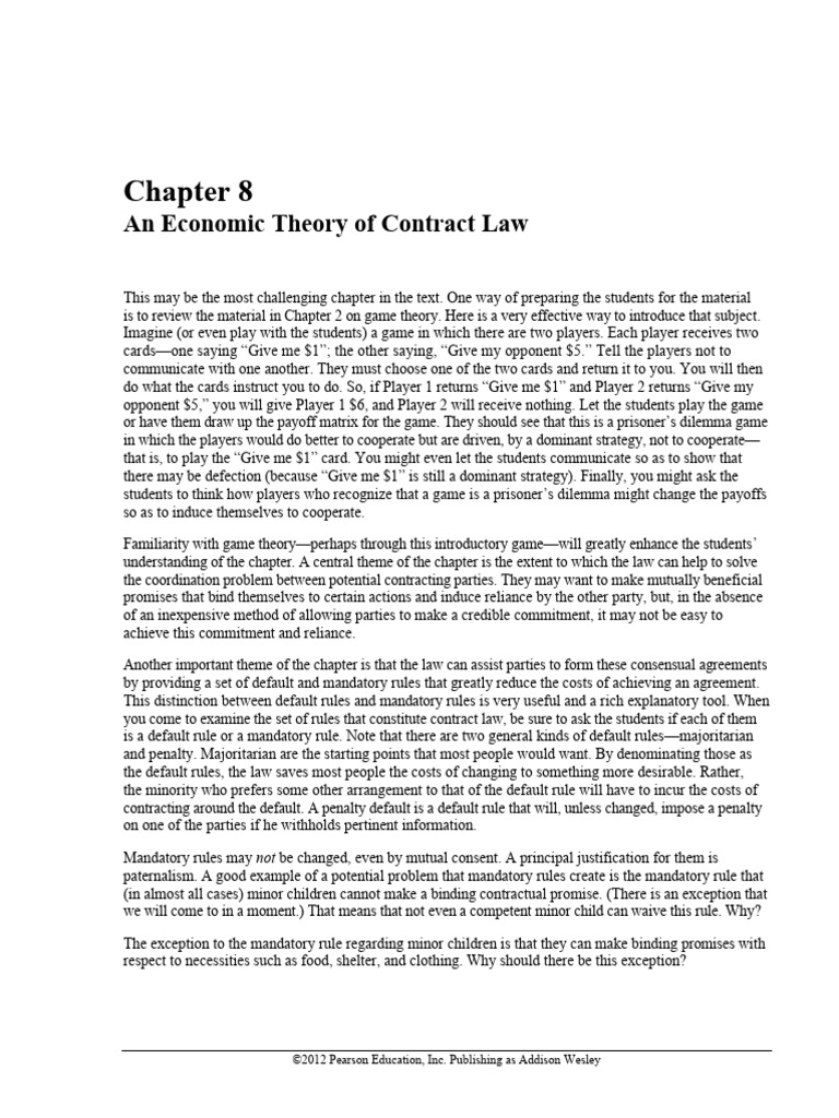 Law and Economics 6th Edition Cooter Solutions Manual | PDF | Game ...