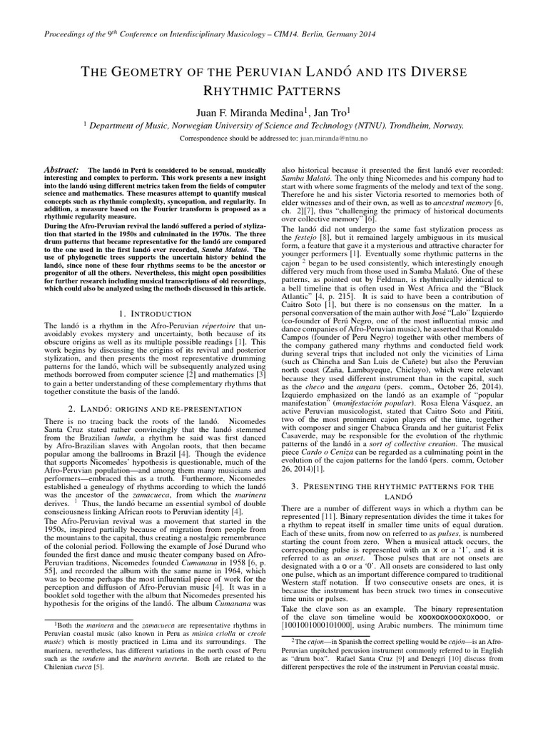 The Geometry of The Peruvian Lando and I | PDF | Discrete Fourier ...