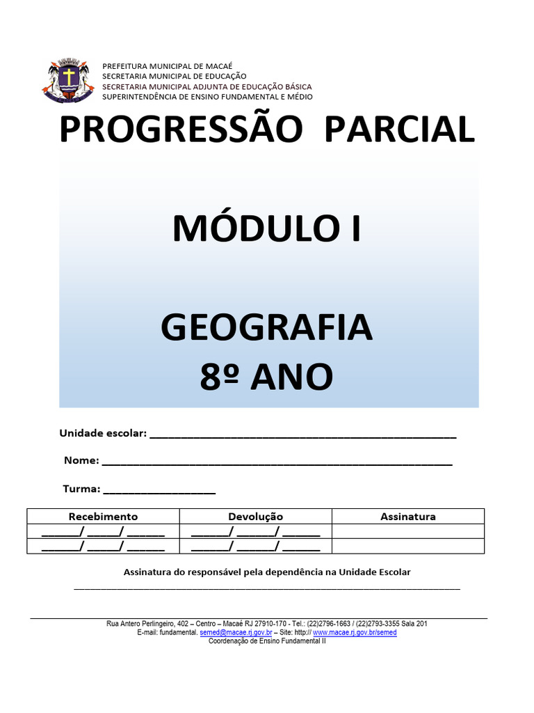 Módulo - 8º Ano - Geografia | PDF | África | Américas