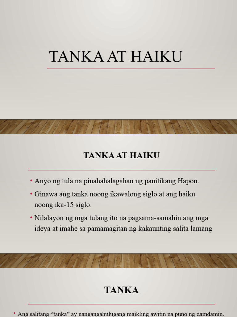 Tanaga at Haiku | PDF
