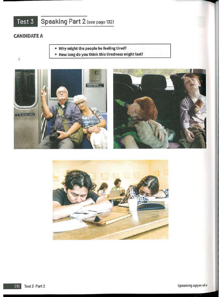 Speaking - Pictures - Test 3 | PDF