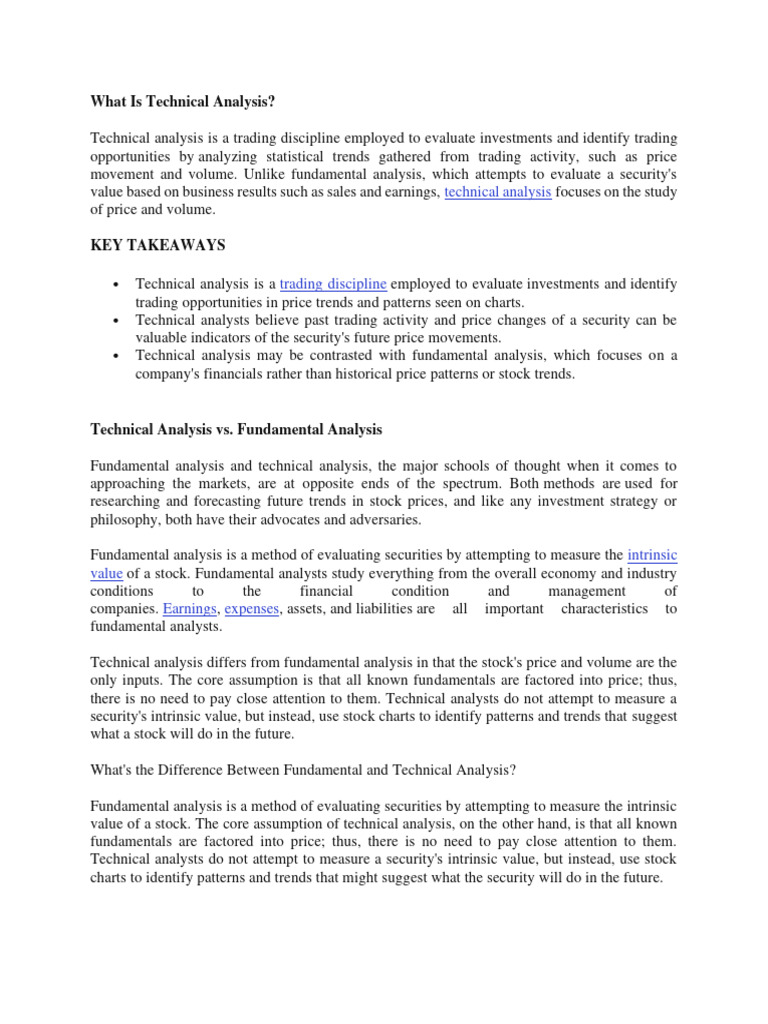 Unit 3 - Technical Analysis | PDF | Technical Analysis | Investing