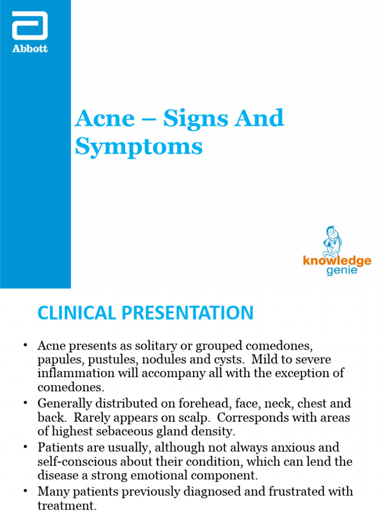 Acne Signs and Symptoms. | PDF | Integumentary System | Medical Specialties