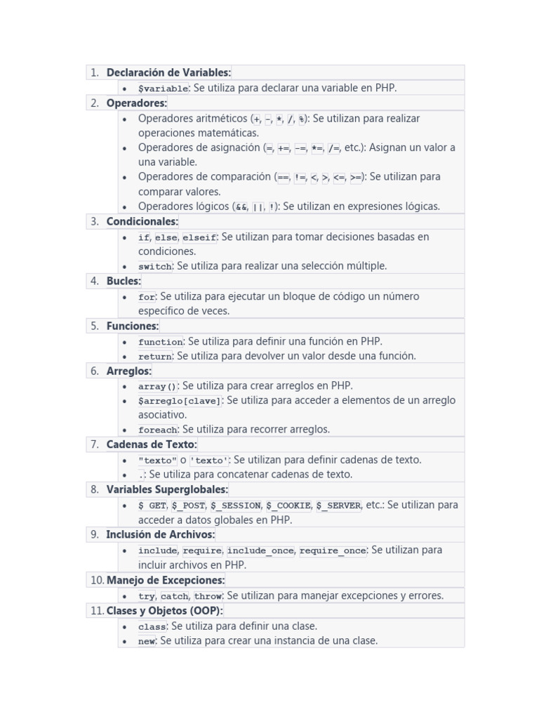 Fundamentos de PHP: Variables y Funciones | PDF | Pi | Raíz cuadrada