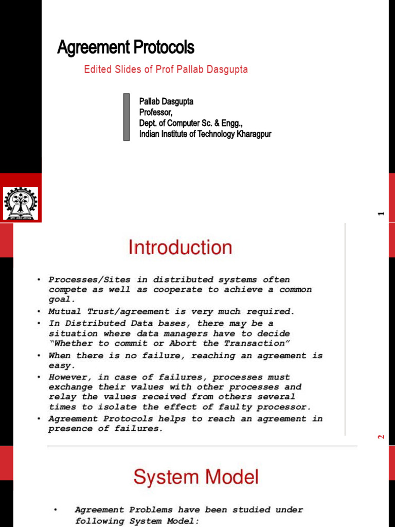 Agreement Protocols-I | PDF | Computer Architecture | Computer Data