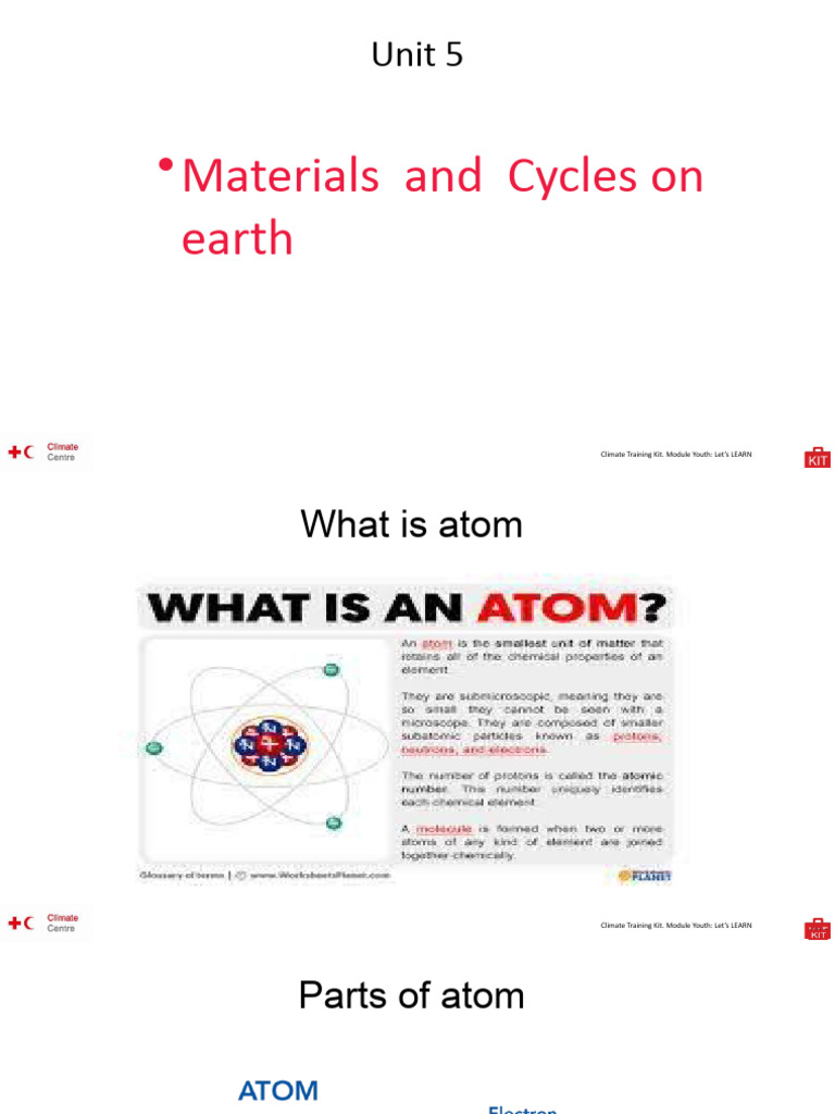 Materials and Cycles of Earth | PDF | Atoms | Atomic Nucleus