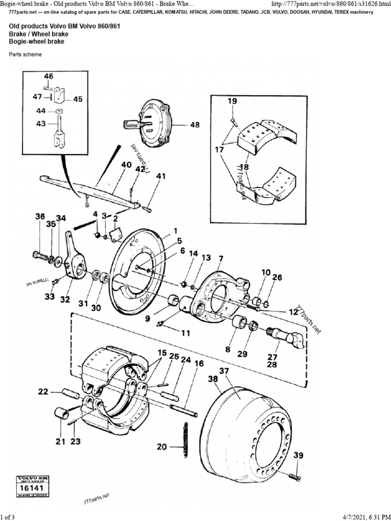 Bogie-Wheel Brake - Old Products Volvo BM Volvo 860 - 861 - Brake Wheel ...