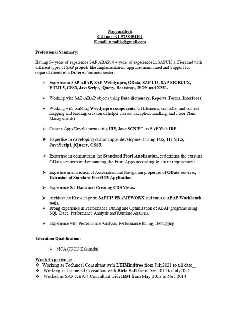 Aatral Nagamallesh SAP ABAP | PDF | Computer Programming | Systems Engineering