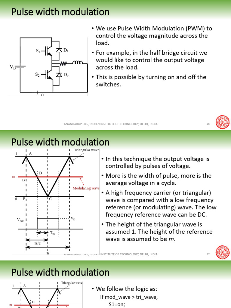 2 Pulse Width Modulation | Download Free PDF | Electricity | Information And Communications ...