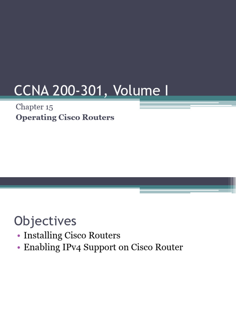Cisco Router Setup & IPv4 Guide | PDF | Technology & Engineering