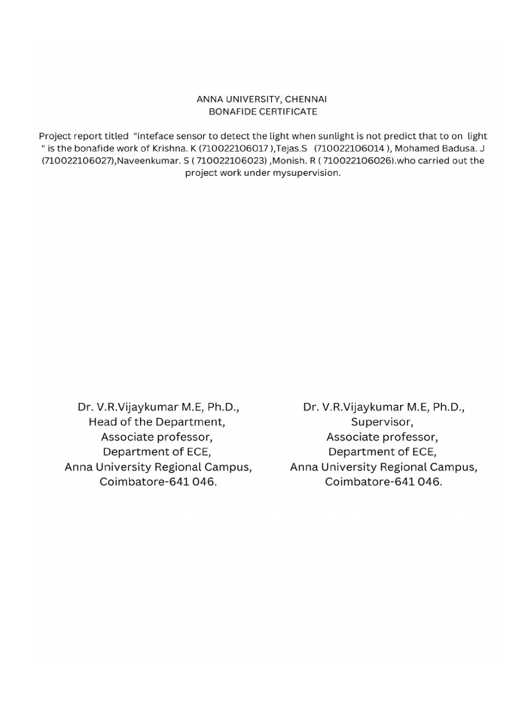 Optimus Prime Embedded Project IR Sensor To Detect Light | PDF