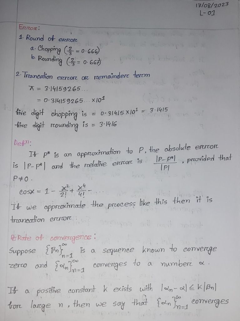 Mth 206 Lecture 1 By Tamanna Pdf Mathematical Analysis Mathematics