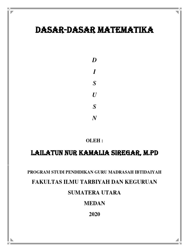 Dasar Dasar Matematika | PDF