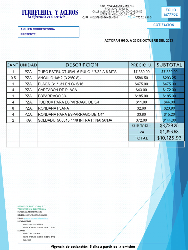 Material General para Poste de Semaforo | PDF