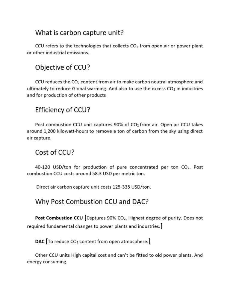 CCU Points | PDF