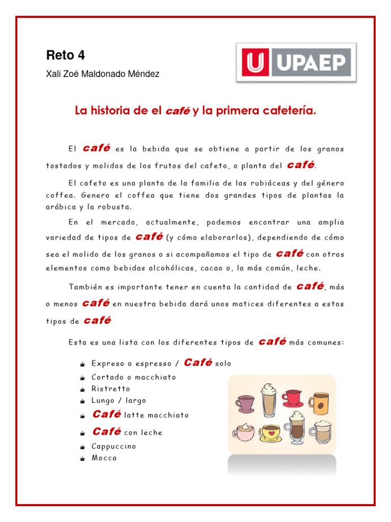 Historia y beneficios del café | PDF | café | Bebida