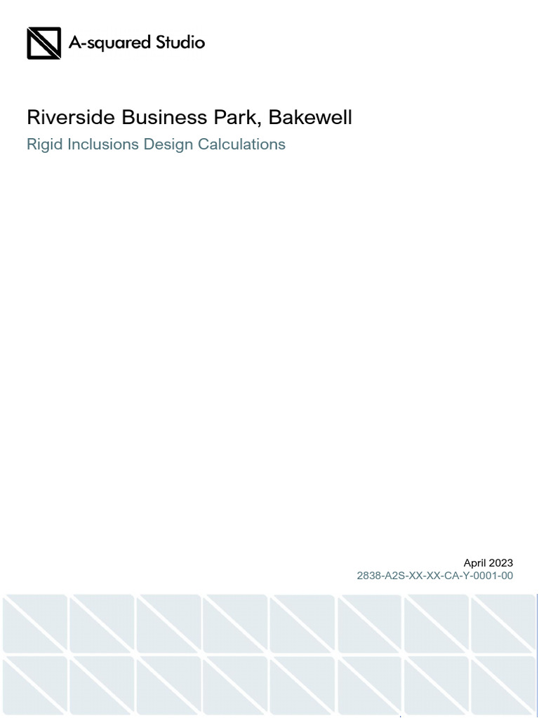 Riverside Business Park, Bakewell: Rigid Inclusions Design Calculations ...