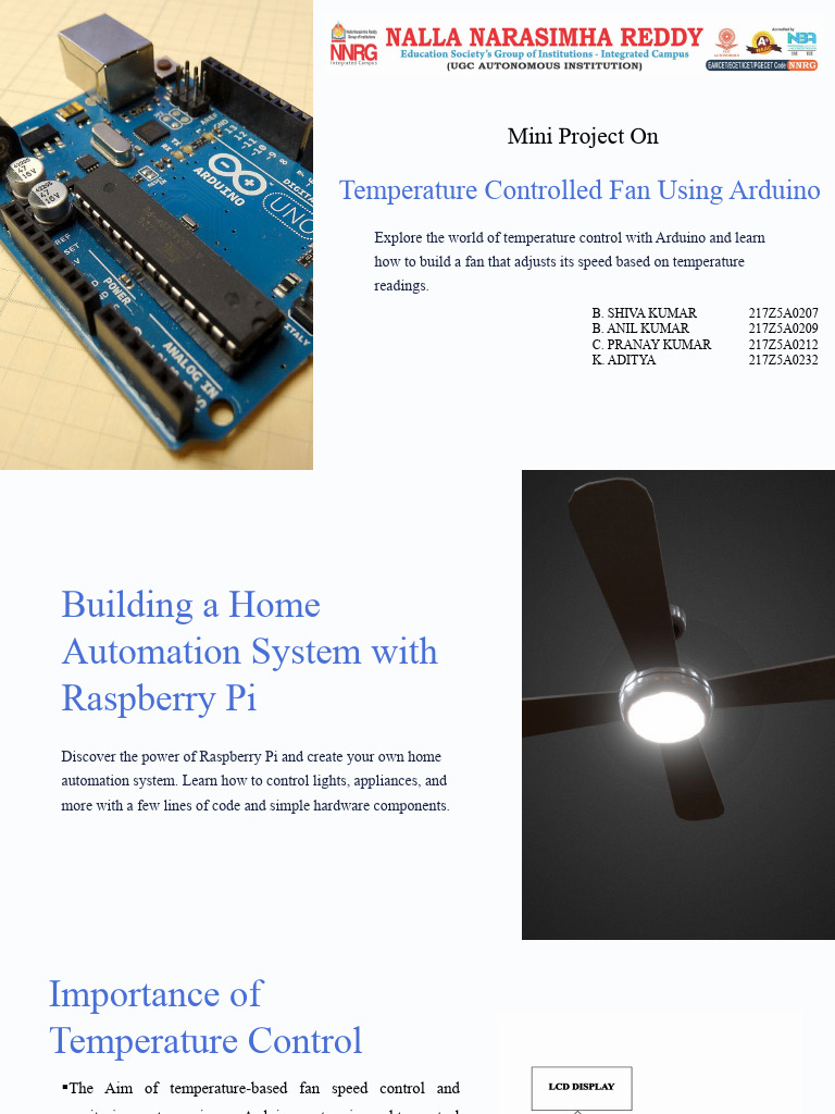 Temperature Controlled Fan Using Arduino Pdf Automation Arduino