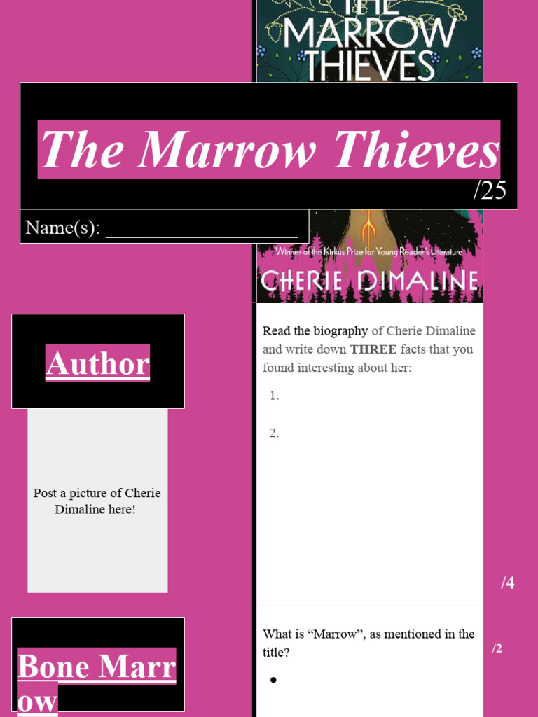 The Marrow Thieves Webquest | PDF | Language Arts & Discipline | Self ...