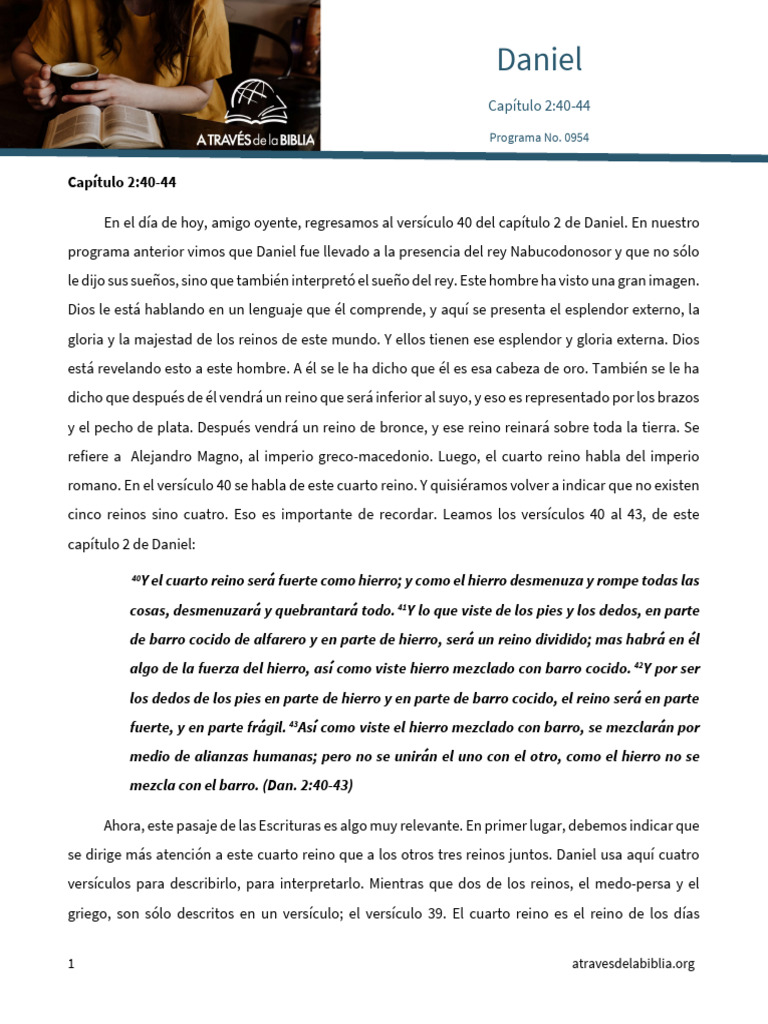 Daniel 2,40-44 | PDF | Nabucodonosor Ii | Francia