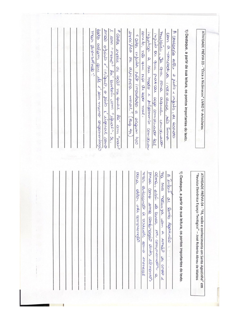 Filosofia - Ativ. Resolvida | PDF