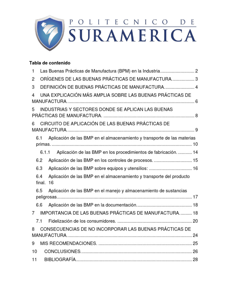 Buenas Prácticas Aplicadas A Los Alimentos (BPM) | PDF | Alimentos | Business