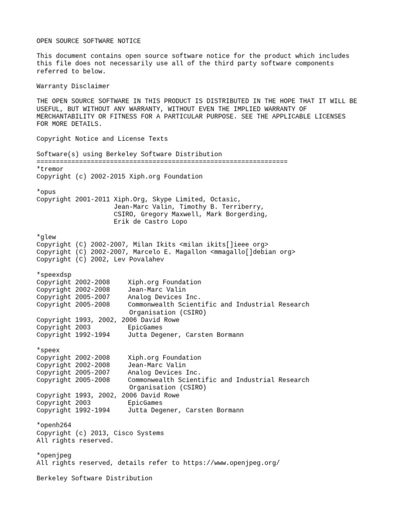 Open Source Software Licenses-PlaySDK | PDF | Source Code | Library (Computing)