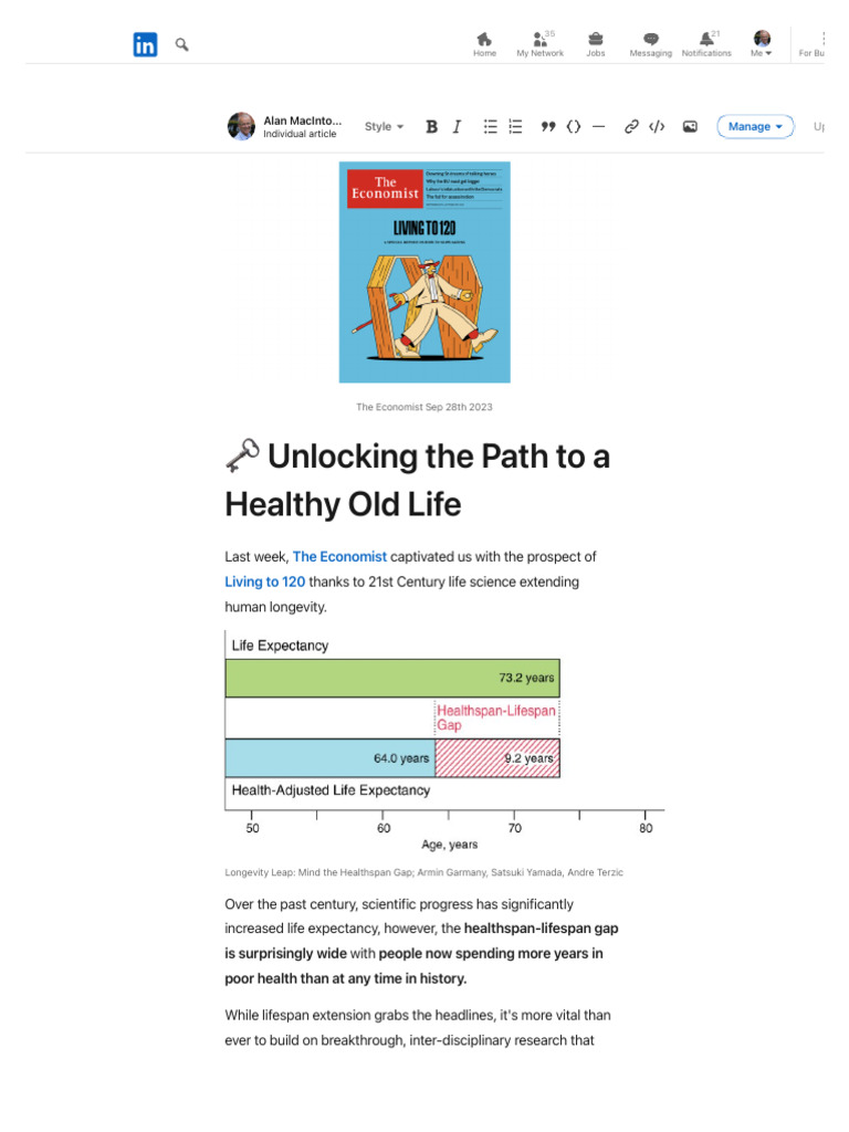 Unlocking The Path To A Healthy Old Life | PDF | Entrepreneurship ...