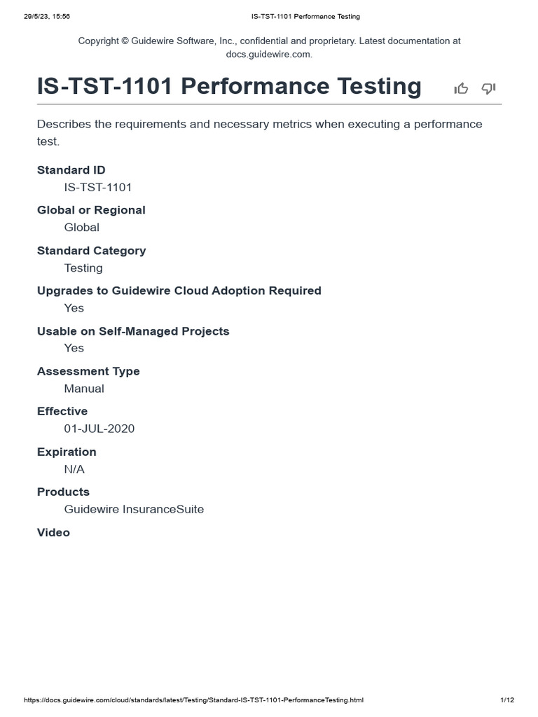 IS-TST-1101 Performance Testing | PDF | Databases | Information ...