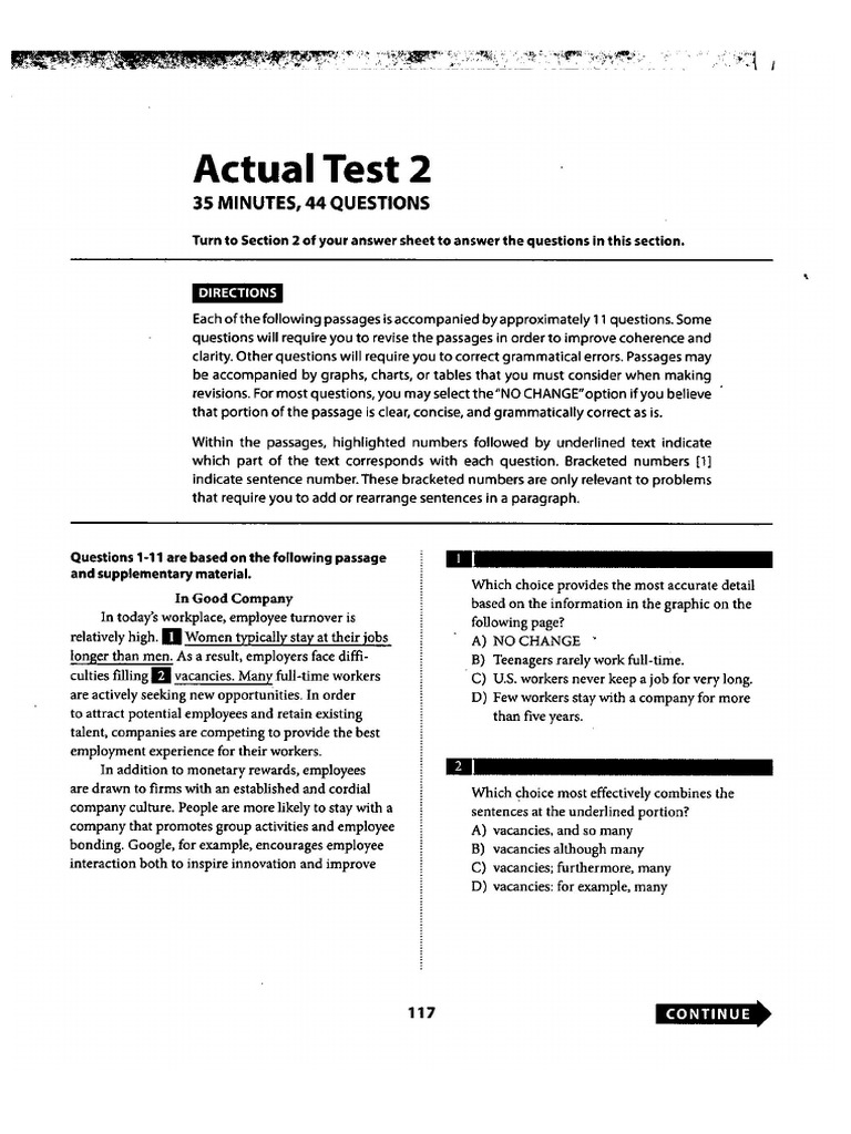 SAT WLP Test 5 | PDF