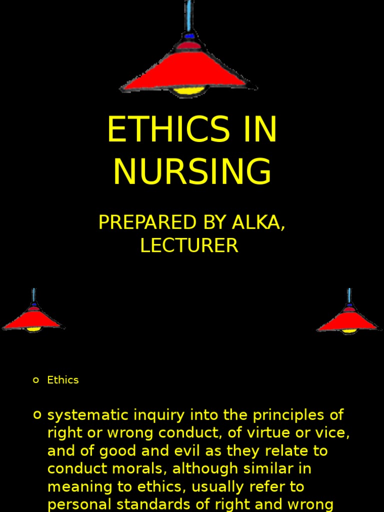 An Overview of Ethical Principles and the Role of Advocacy in Nursing ...