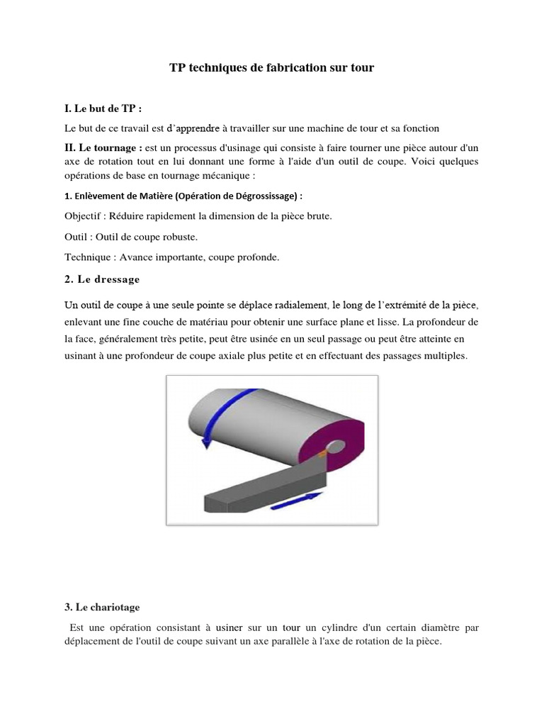 Techniques de Tournage sur Tour | PDF | Usinage | Métallurgie