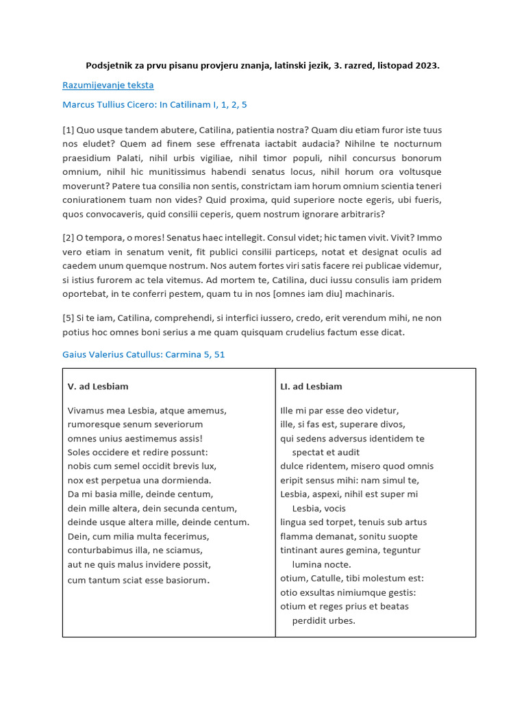 Podsjetnik Za Prvu PPZ - Treci Raz | PDF