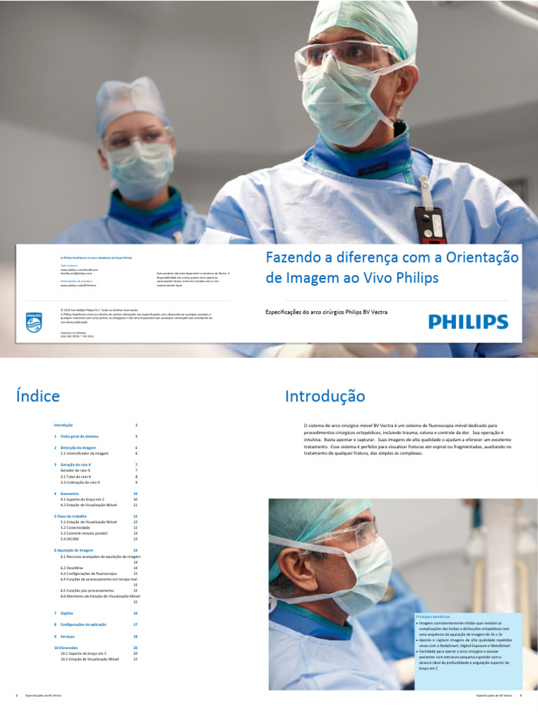 Catálogo - Philips BV Vectra | PDF | Raio X