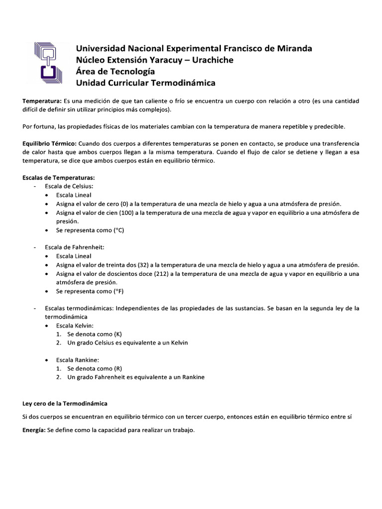 Unidad 2 Sustancias Puras | PDF