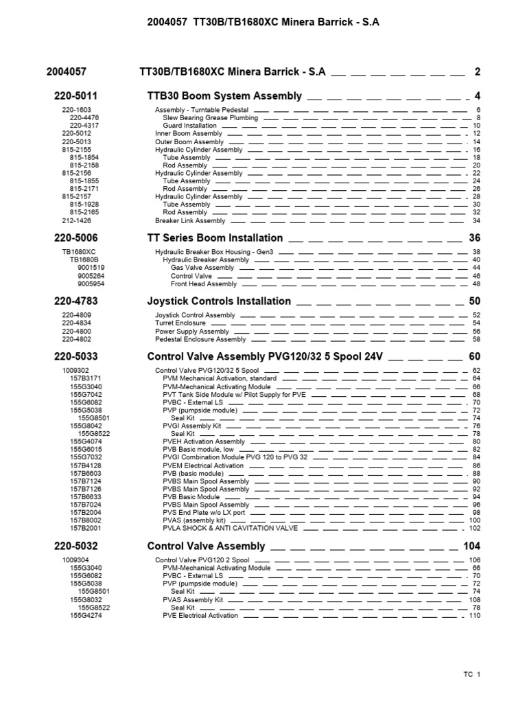 Manual de Partes | PDF | Electrical Connector | Valve