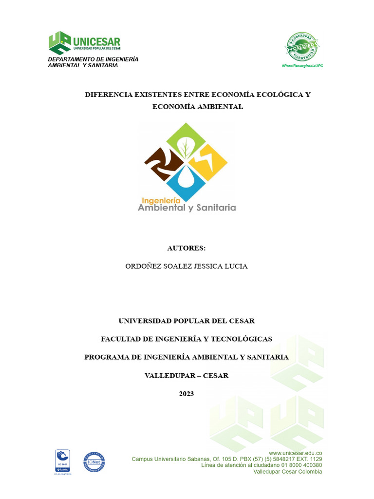 Economia | PDF | Entorno natural | Ecología